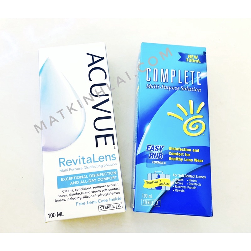 Soak contact lenses Johnson & Johnson COMPLETE >> ACUVUE(Usa) | Shopee ...