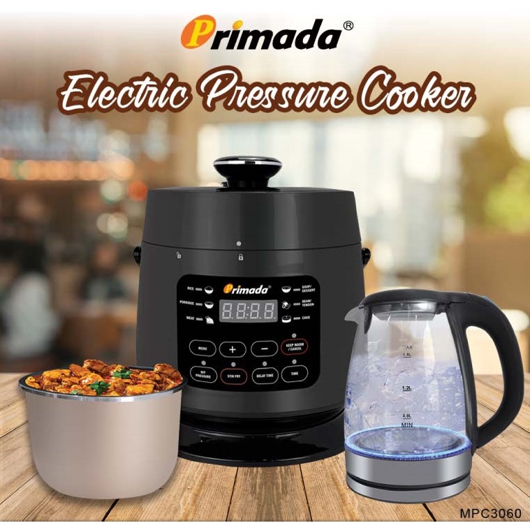 Primada 3L interchangeable pressure cooker MPC3060 (Free 1 X 1.8l ...