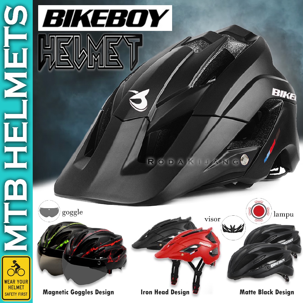 MAGNET Multi-Design Bike Helmet Basikal Helmets Head MTB Topi Safety ...