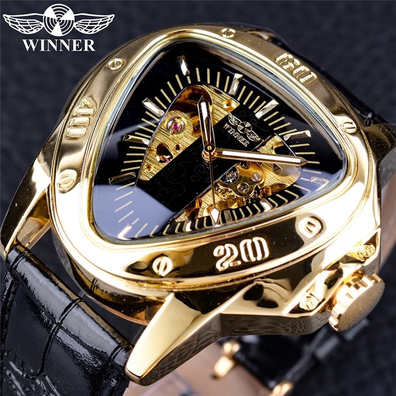 T-winner watch hollow triangle men's automatic watch men's mechanical ...