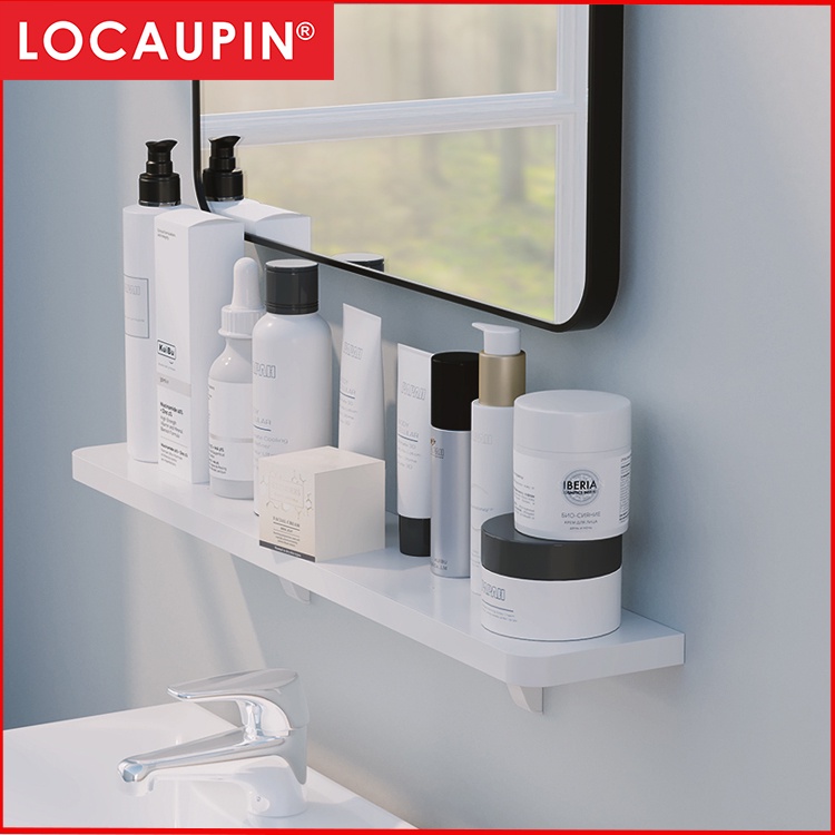 Locaupin Plastic Floating Shelves Wall Mounted Fashion Wall Storage ...