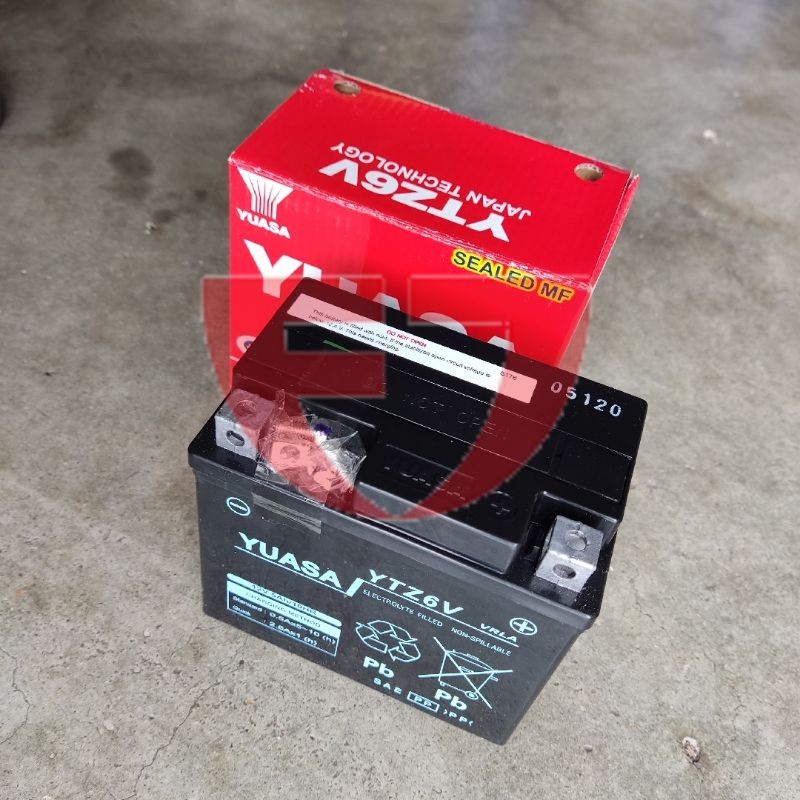 Yuasa YTZ6V AGM MF Battery RS150R NMAX V2 | Shopee Malaysia