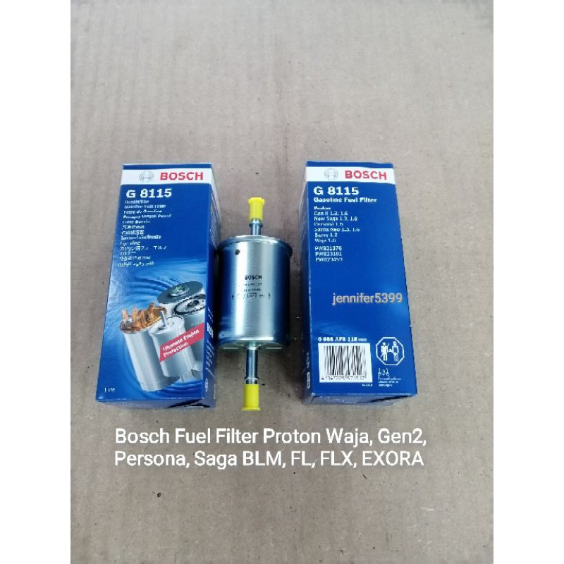 Bosch Fuel Filter - Proton Gen2/Waja/Persona/Savvy/BLM/FL/FLX/Exora ...