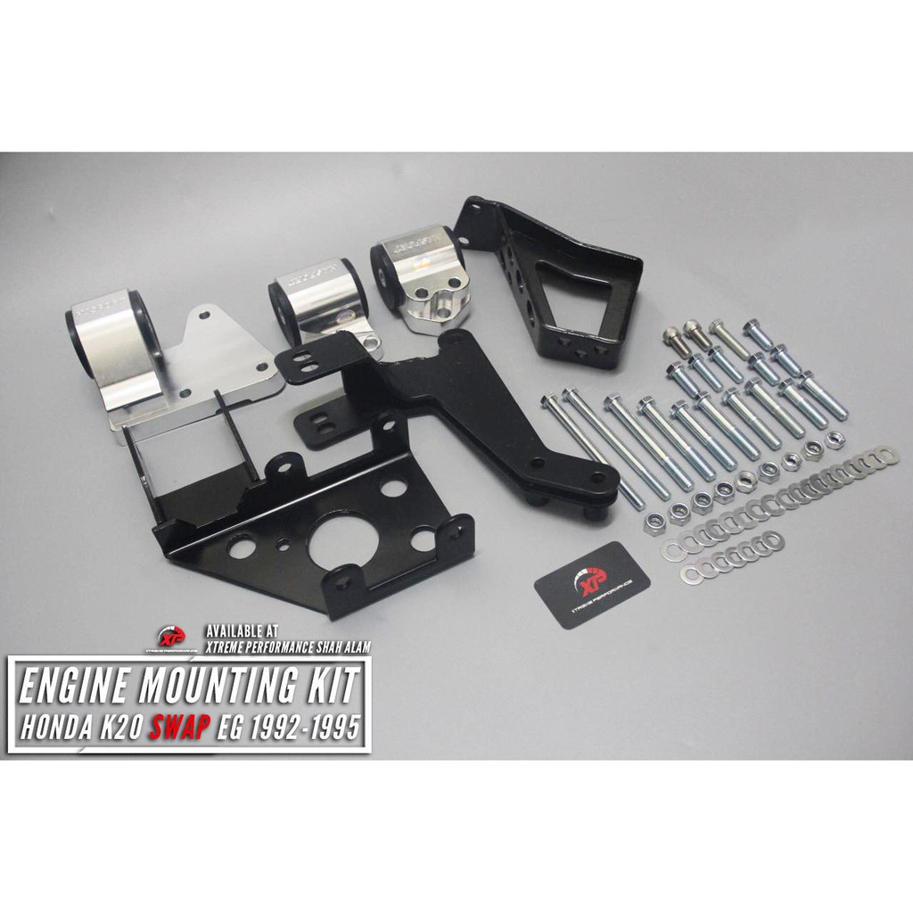 BILLET ENGINE MOUNTING KIT FOR HONDA K20 SWAP EG 1992 TO 1995 | Shopee ...
