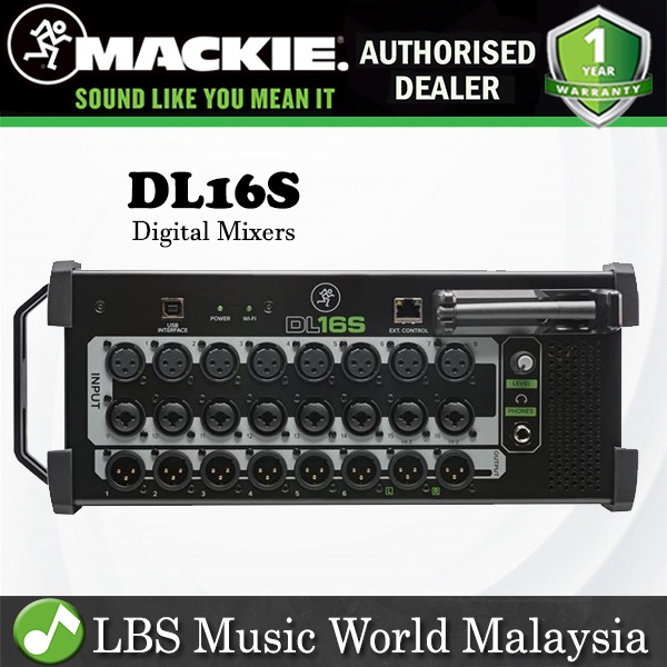 Mackie DL16S 16 Channel Digital Rack Mixer Wireless Wifi (DL 16S DL16 ...