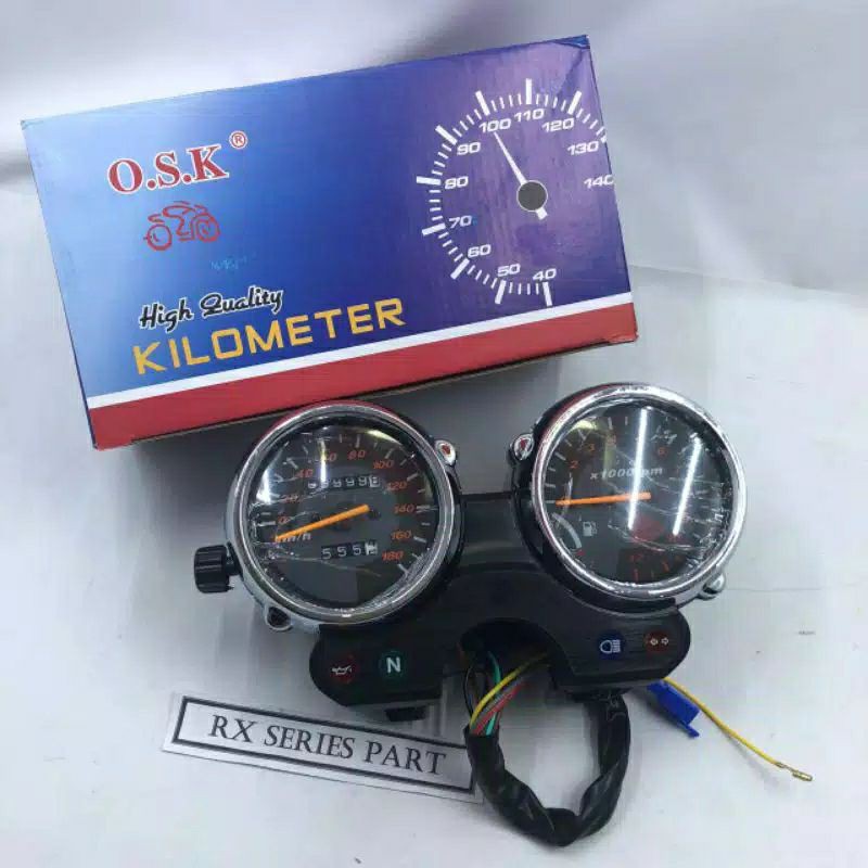 HITAM Speedo Meter Yamaha rx king New Kilometer Spidometer spedo km ...