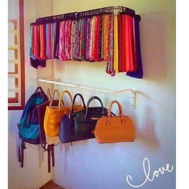 RAK BAJU / RAK BAG (BOLEH GANTUNG TUDUNG, BAJU) | Shopee Malaysia