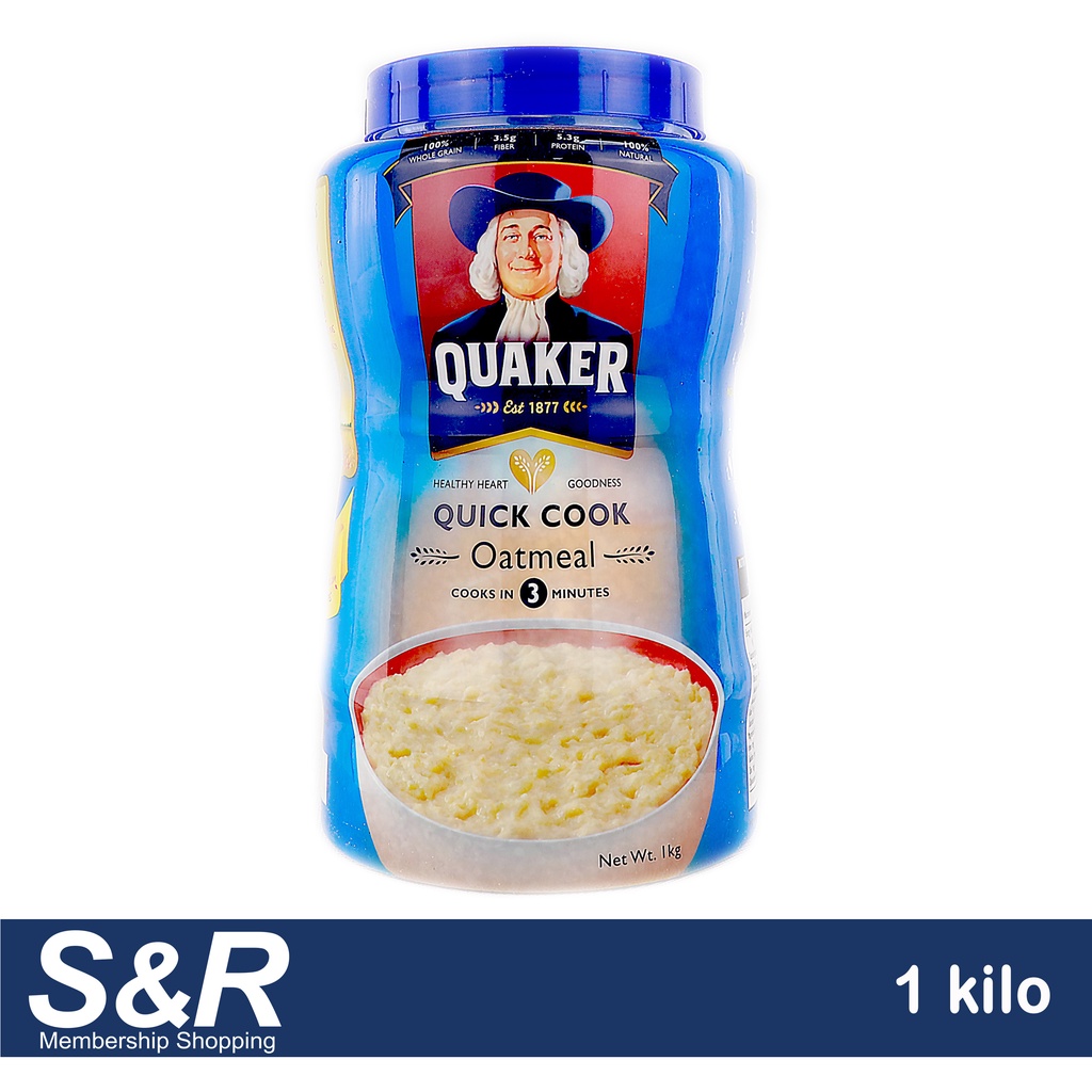 Quaker Quick Cook Oatmeal 1kg | Shopee Malaysia