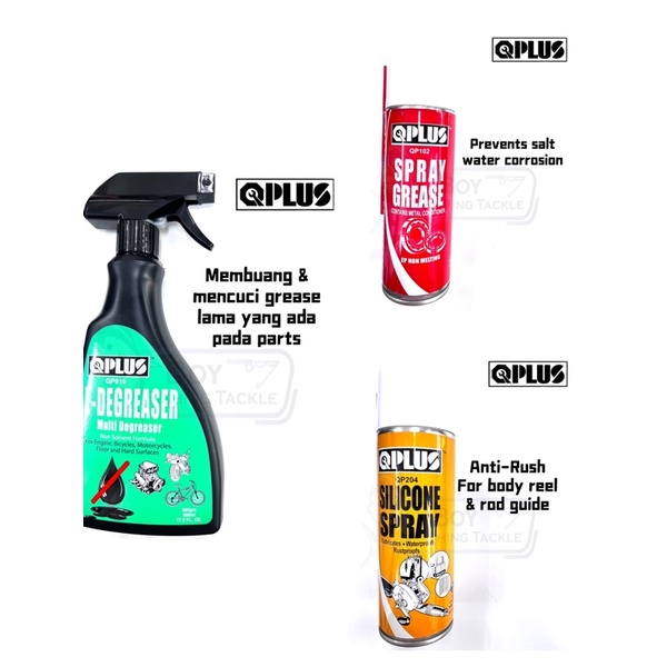 Q PLUS SILICONE SPRAY QP204 SPRAY GREASE QP102 QPLUS SPRAY | Shopee ...