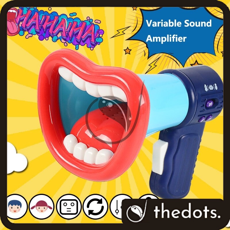 THEDOTS Big Lip Megaphone Loudspeaker Toy Multi Voice Changer Creative ...