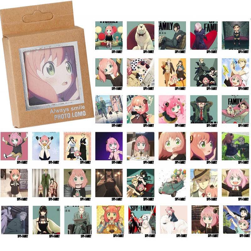 40Pcs/Pack SPYxFAMILY Loid Forger Anya Forger Yor Forger Lomo Cards ...