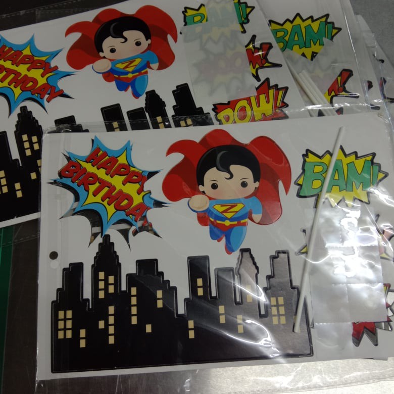 Superman Cake Topper,hiasan atas kek,topper kertas | Shopee Malaysia