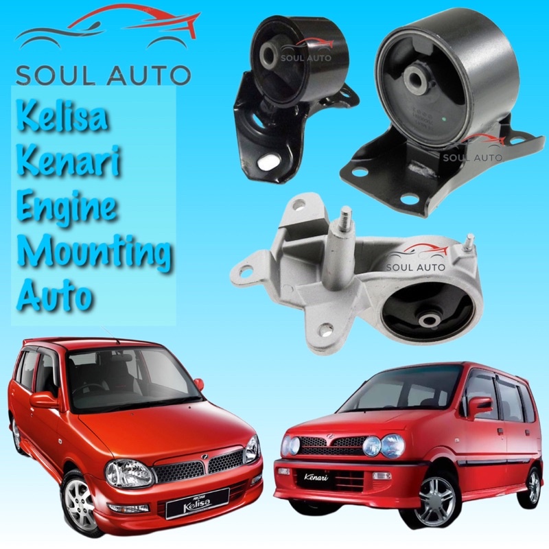 Perodua Kenari Kelisa Auto Manual Engine Mounting Set (3pcs) | Shopee ...