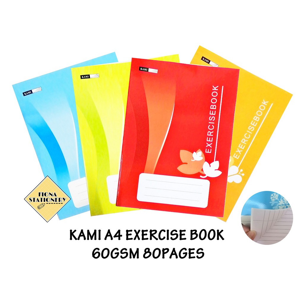 KAMI A4 Exercise Book 60gsm ( 80pg ) | Shopee Malaysia