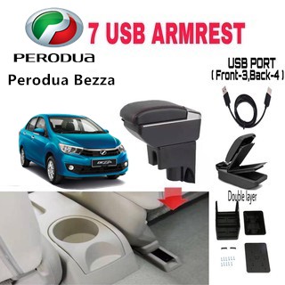 Perodua Bezza ARMREST Arm Rest with USB | Shopee Malaysia