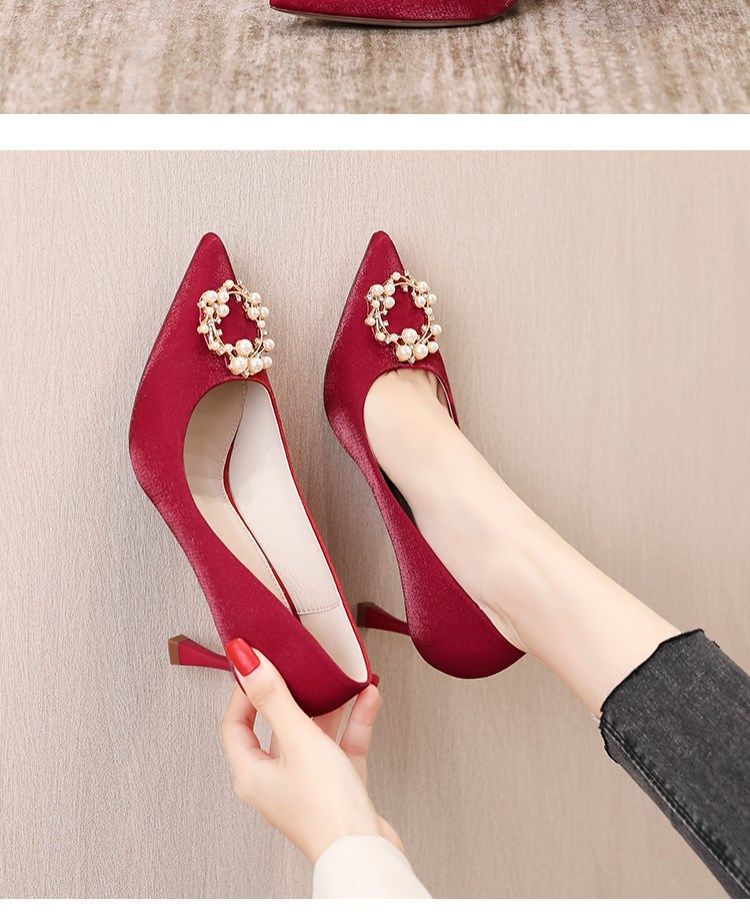 Fast Shipping SWEETC Kasut raya perempuan Raya Heels 2024 kasut tinggi ...