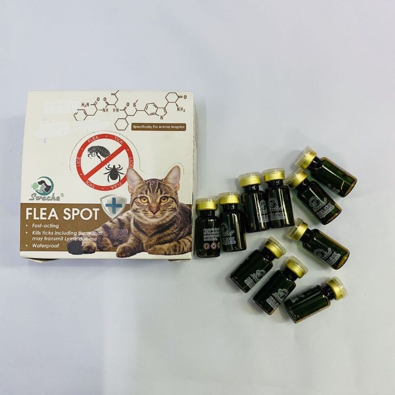 Swache Flea Spot On (Cat) 3ML ubat kutu untuk haiwan berbulu | Shopee ...