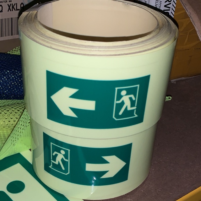 VSAFEMKT Glow In the dark tape for emergency escape route with size ...