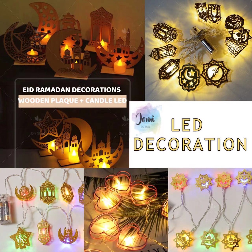 Led light strip AA battery Love Ramadan decorations led hiasan bilik ...