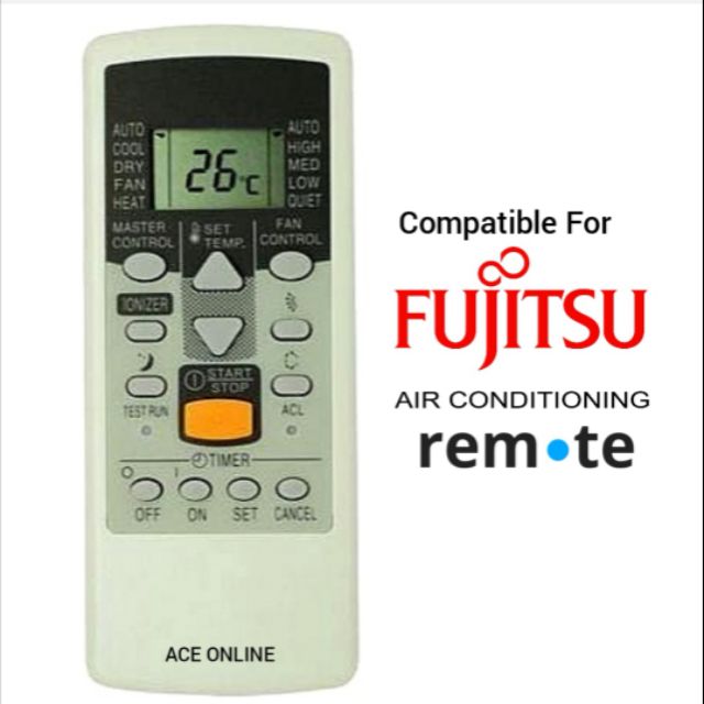FUJITSU Aircond Remote Control Replacement AR-PV1 AR-PV2 AR-PV4 AR-JE4 ...