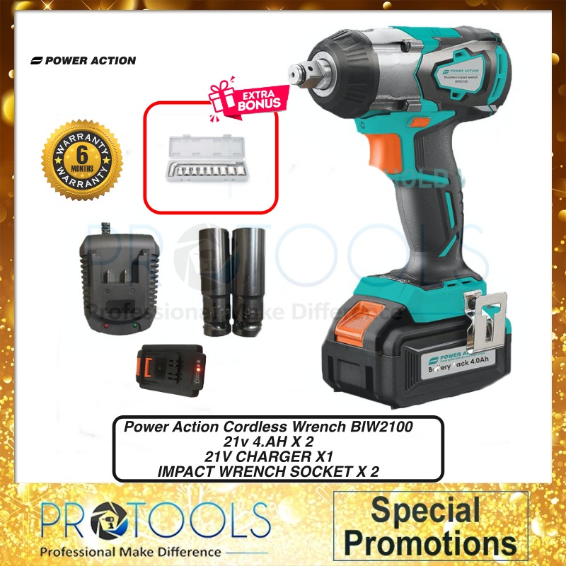 TOTAL 20V Lithium-Ion Impact Wrench TIWLI2001 (Industrial) 300NM ...