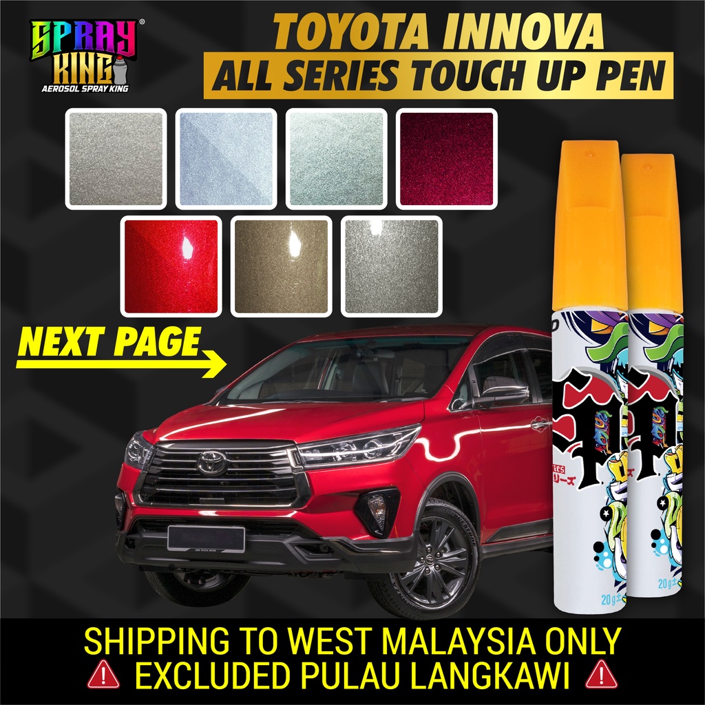 [ TOYOTA INNOVA GEN 2 ] Touch Up Pen 🖊 All Colors Small Scratch Repair ...