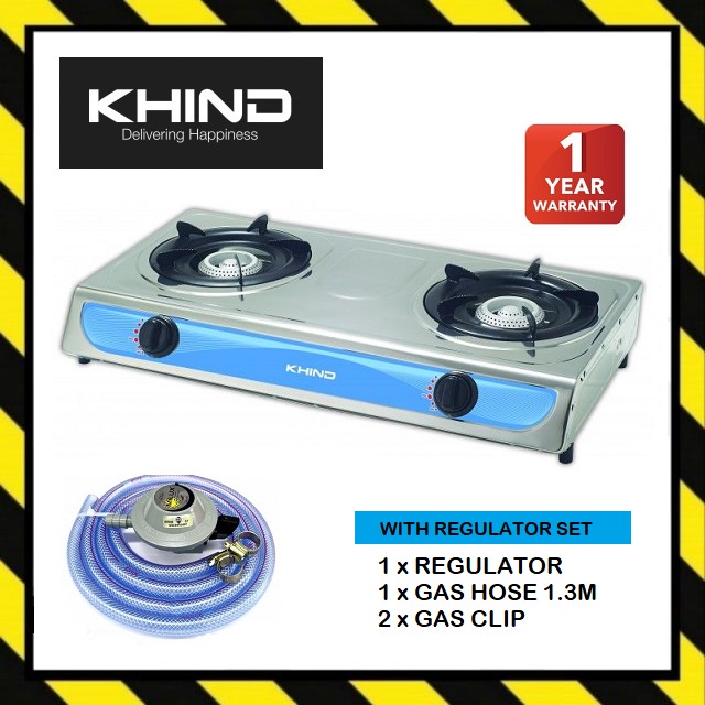 KHIND Double Gas Cooker Beehive Burner GC1710 / Dapur Gas | Shopee Malaysia