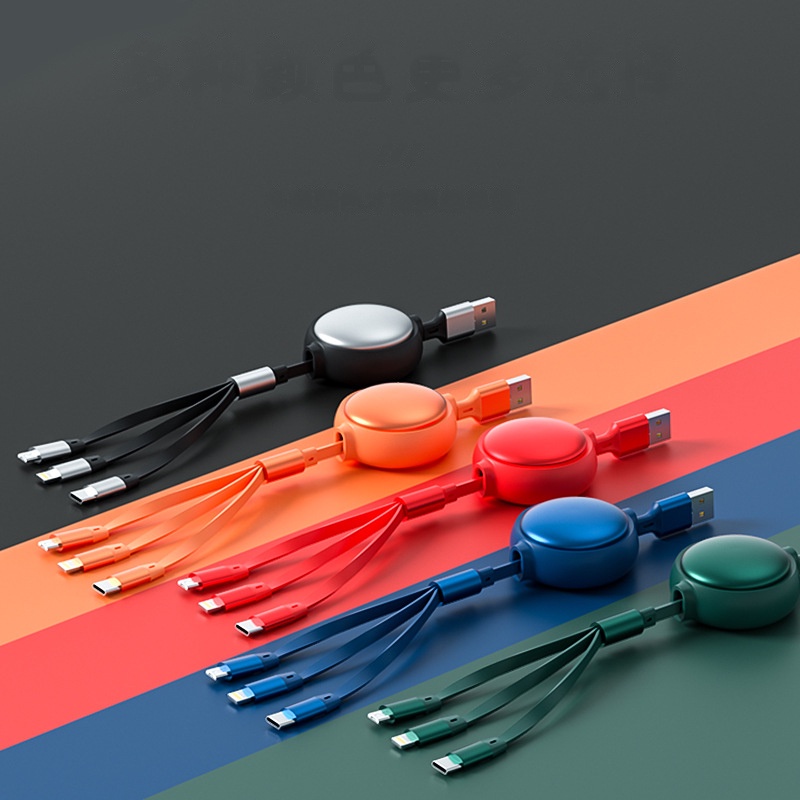 1.2M Micro USB Cable 3 in 1 Universal Charging Cables Fast Charger for ...