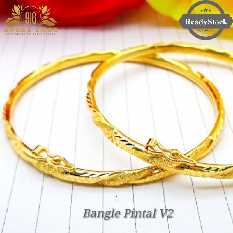 Bangle Gelang Tangan Emas Pintal | Gold 916 💯 Original | Shopee Malaysia