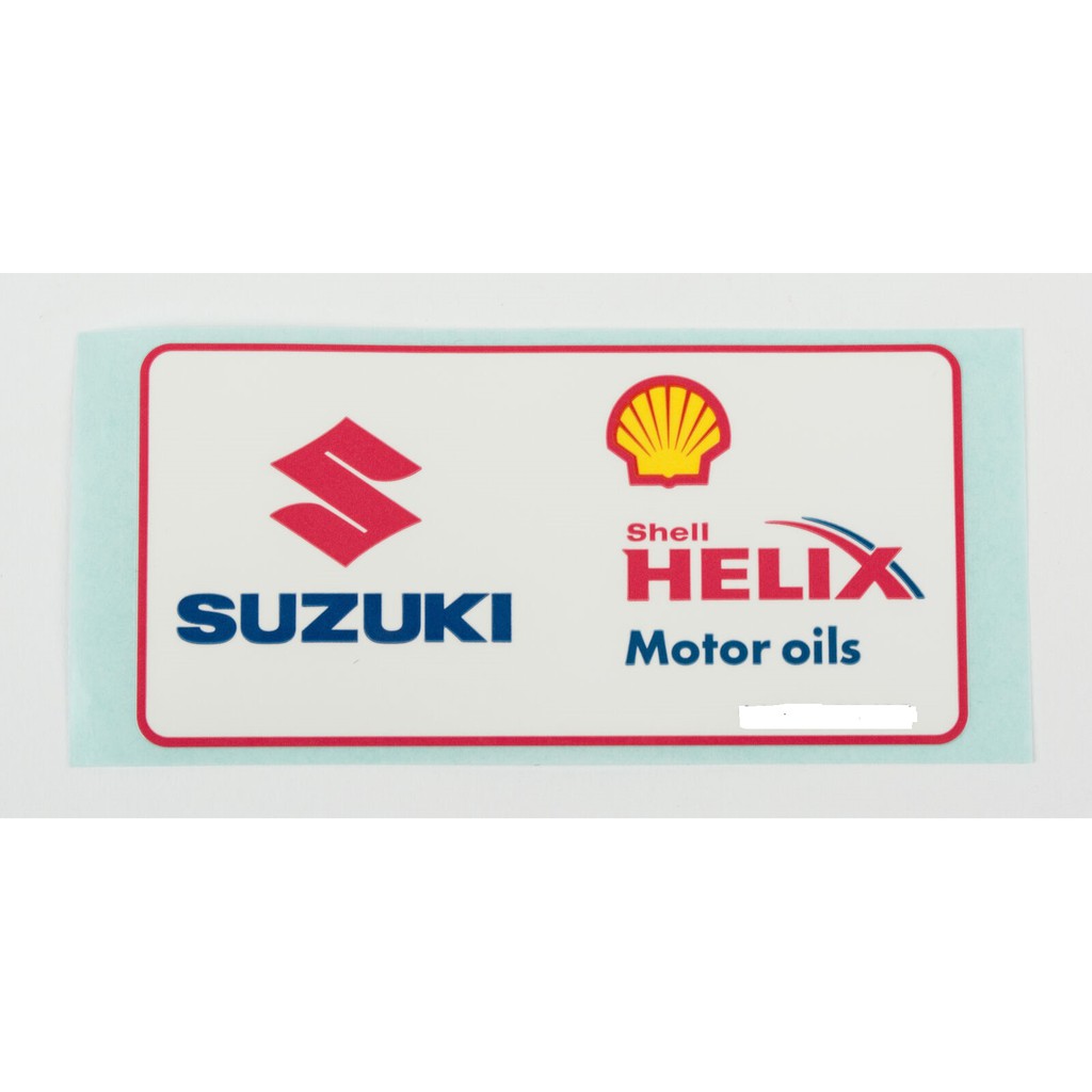 [SUZUKI SHELL HELIX MOTOR OIL Sticker (Made In Japan) | Shopee Malaysia