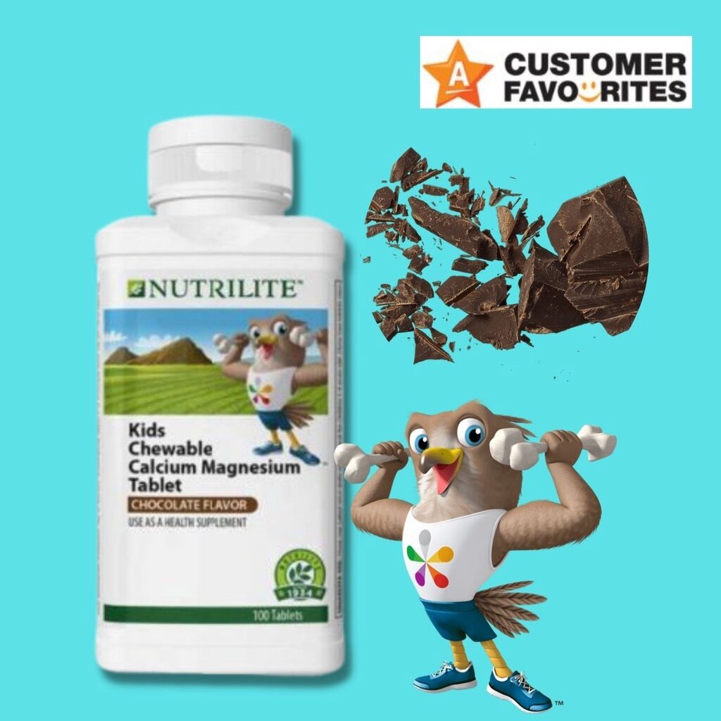 AMWAY 》Nutrilite Kids Chewable Calcium Magnesium Tablet 《 儿童钙与镁口嚼片 ...