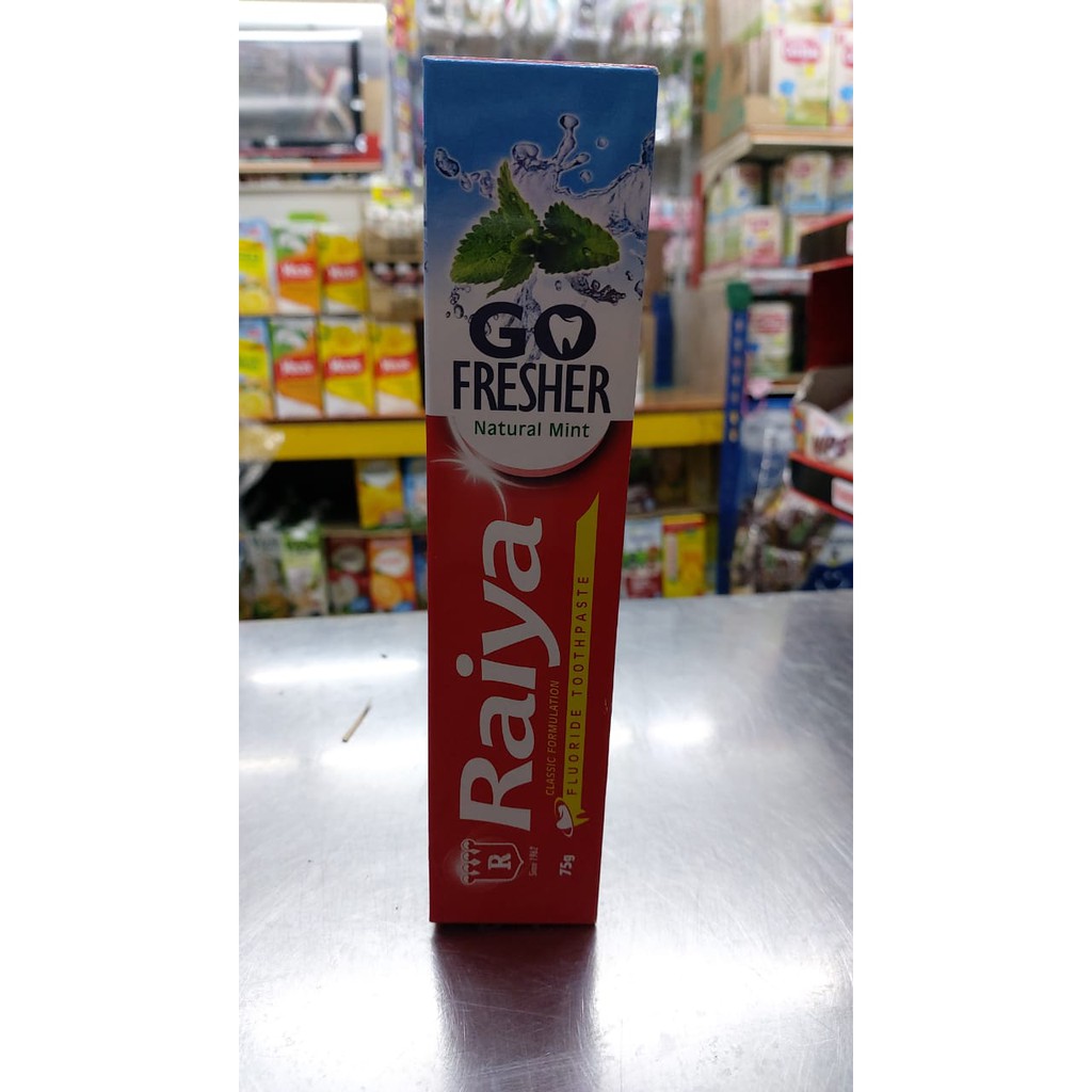Raiya Fluoride Natural Mint Toothpaste 75g | Shopee Malaysia