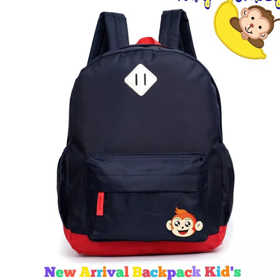 Newest Unisex Boys Girls Backpacks MONKEY Cartoon Characters Cool Cute ...