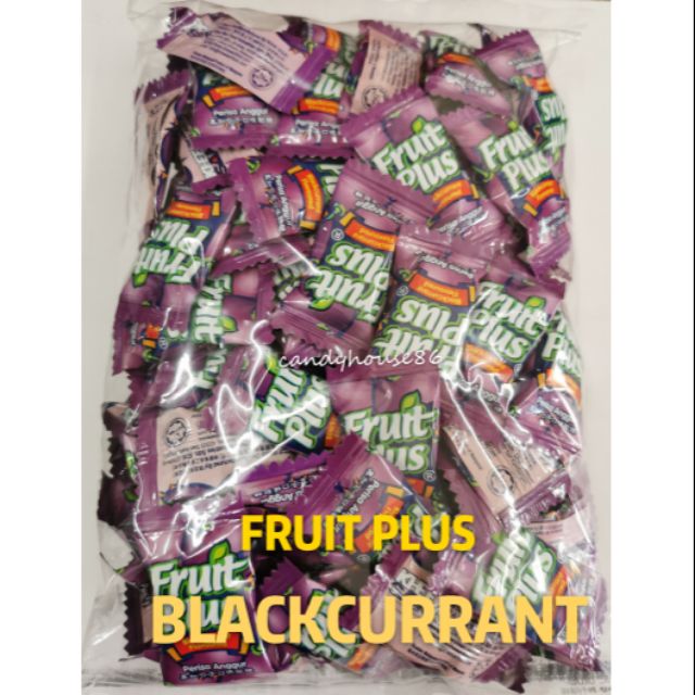 FRUIT PLUS BLACKCURRANT Chewy Candy Gula-gula Kunyah Anggur Grape 5pcs ...