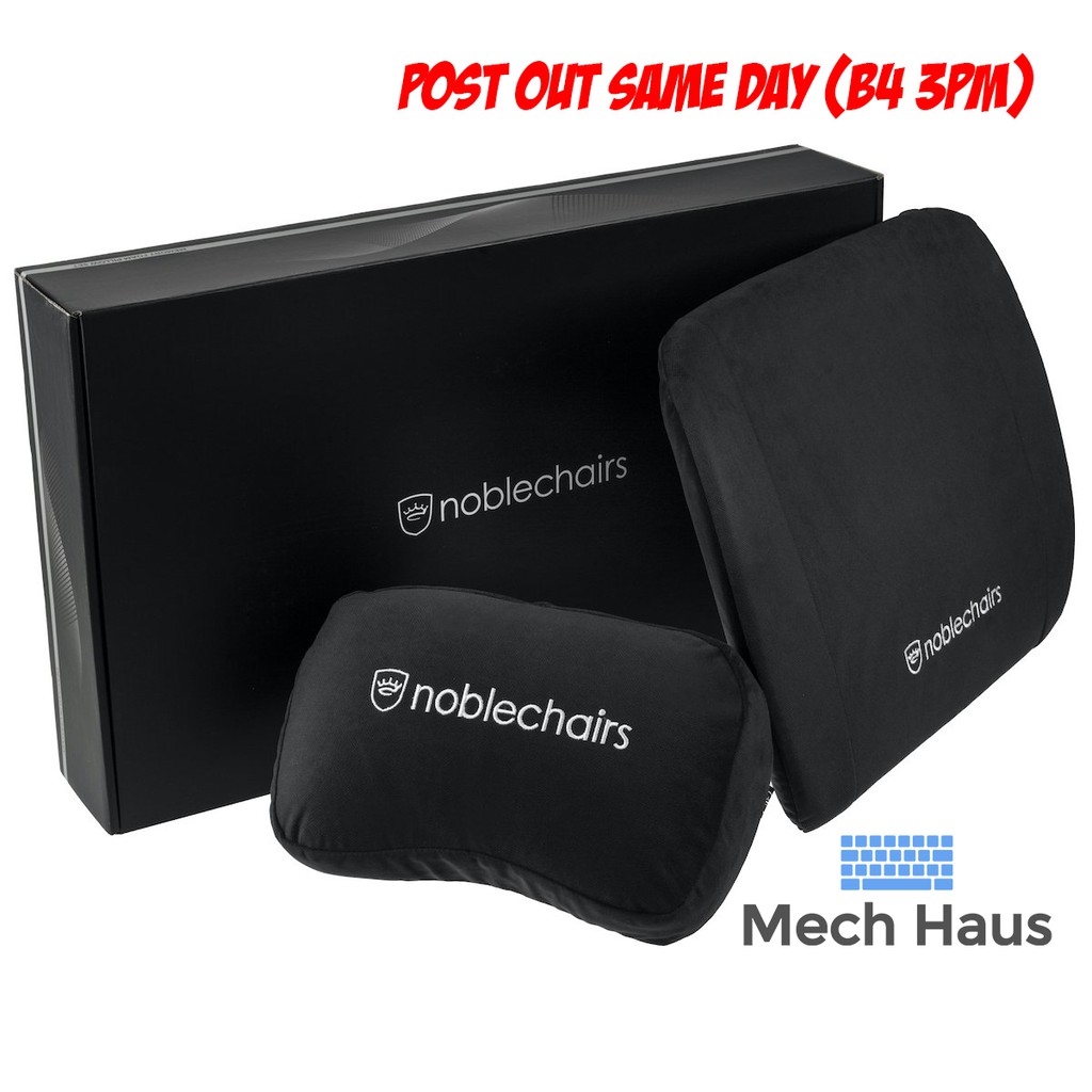 [CLEARANCE] noblechairs Memory Foam Pillow Set (BLACK) | Shopee Malaysia