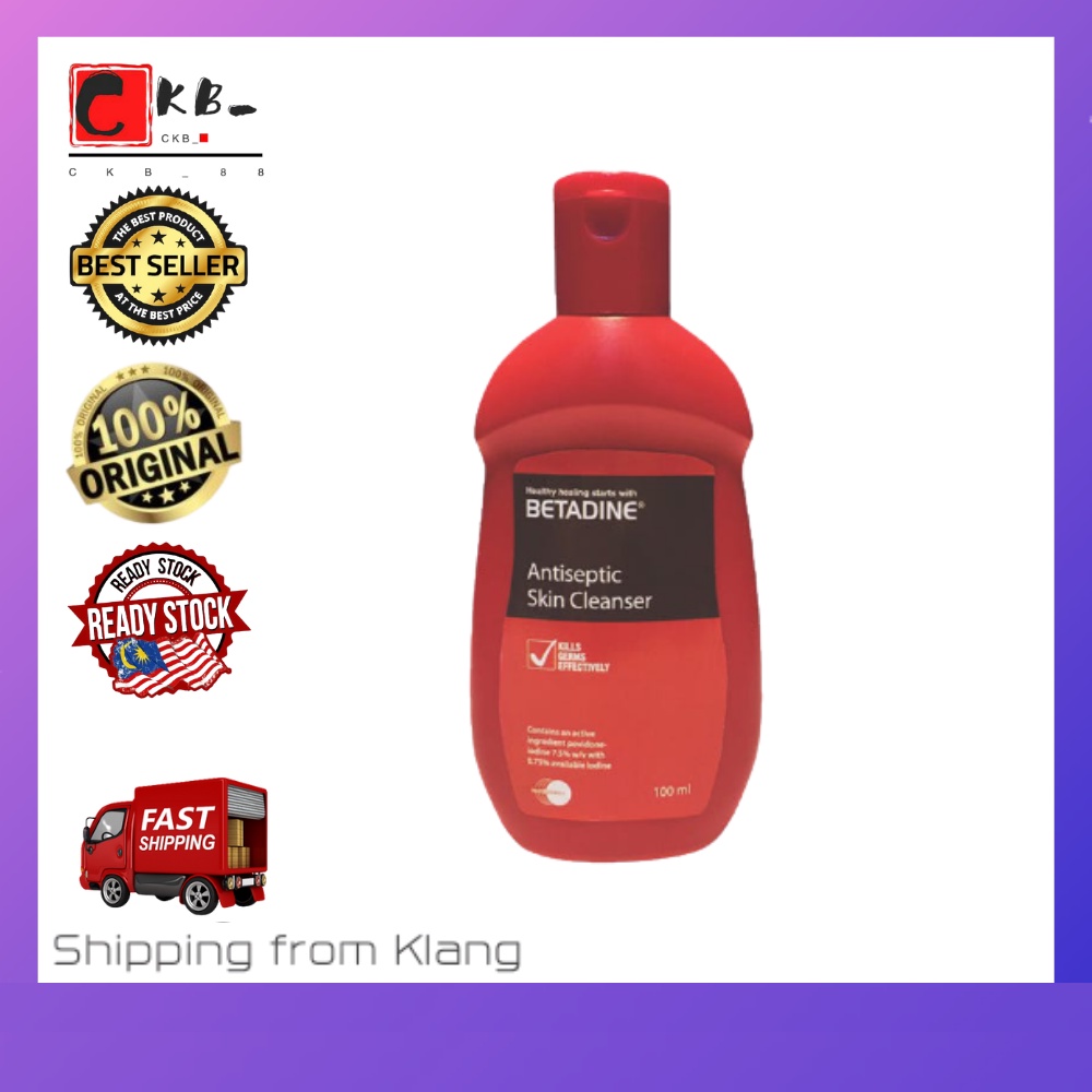🔥Ready Stock🔥Guardian Betadine Antiseptic Skin Cleanser 100ml | Shopee Malaysia