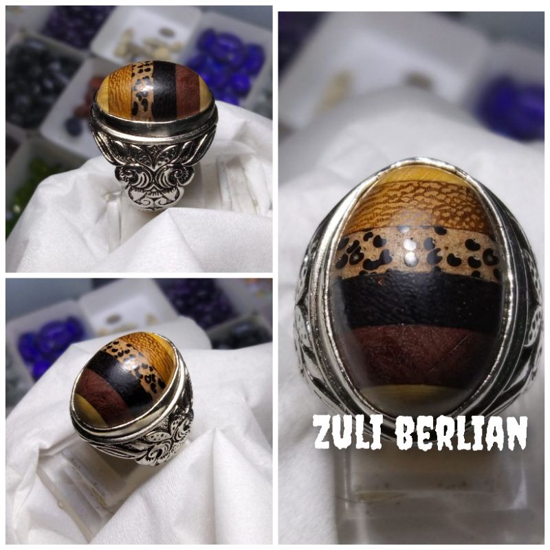 KAYU Pandawa combination wooden ring five asem wood liwung wood moringa ...