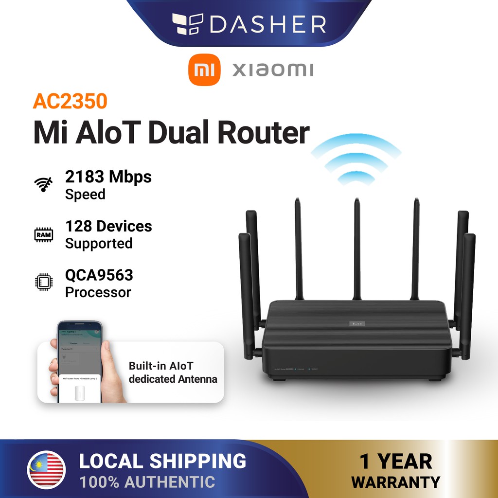 Xiaomi Mi AIoT Router AC2350 Gigabit with Dual Band Smart Router Modem ...