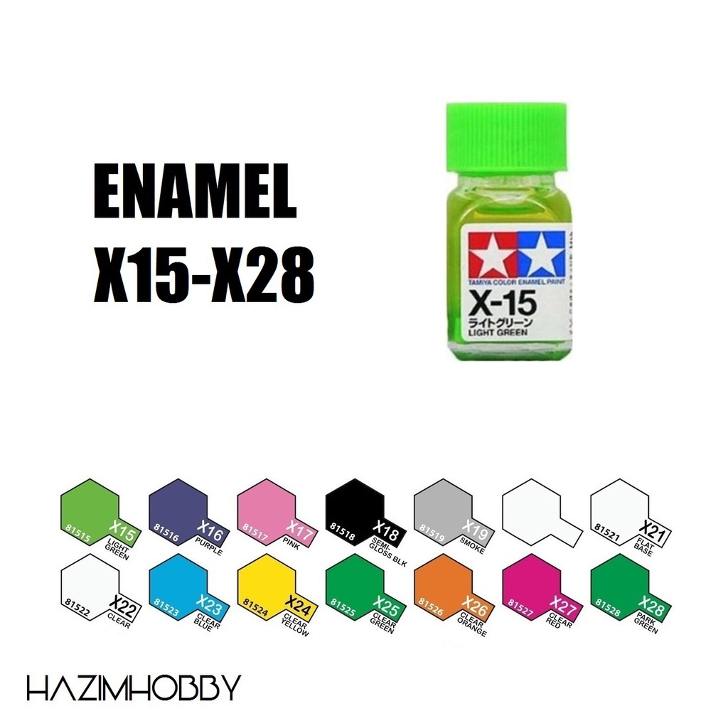 TAMIYA Color Enamel Paint 10ml X15 - X28 | Shopee Malaysia