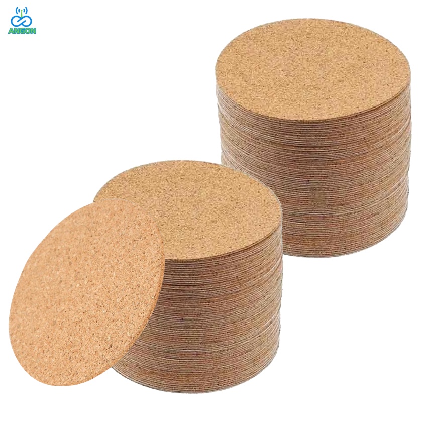 60pcs Self Sticker Cork Coasters Cork Mats Cork Backing Sheets For ...