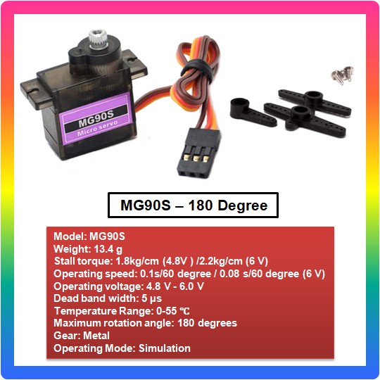 Servo SG90 MG90S MG996R SG92R ES08MA II RC Car RC Helicopter Arduino Robot | Shopee Malaysia