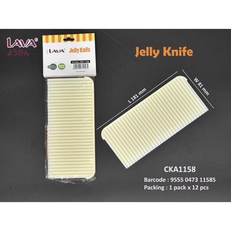 LAVA Plastic Jelly Knife / Jelly Cutter / Pisau Jeli / Pisau Agar-agar ...