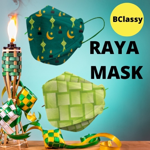 Ramadan Raya 4ply Disposable Facemask Adult & Kids Earloop Mask 10pcs ...