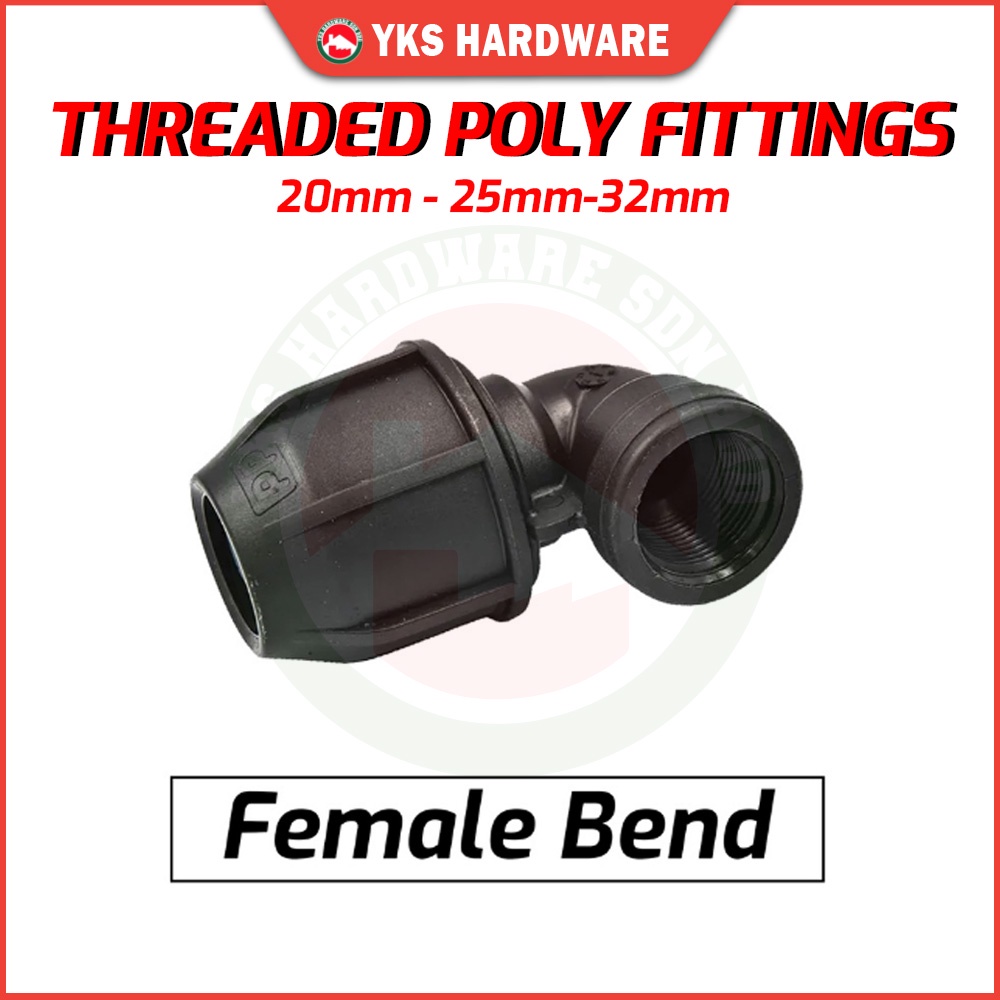 Threaded Poly Fittings - Threaded Poly Connecter - 20mm / 25mm / 32mm ...