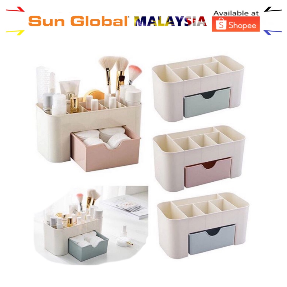 Cosmetic box with many compartments ( Sun Global ) | Shopee Malaysia