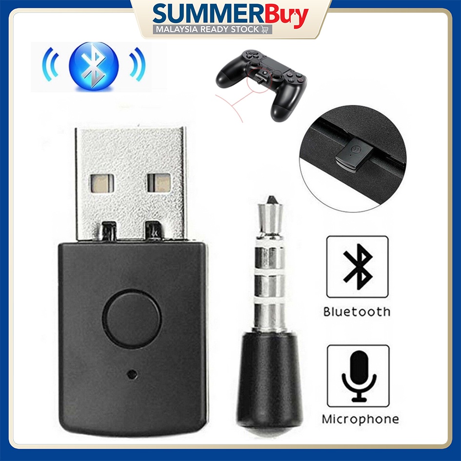 PS5/PS4 Wireless Bluetooth USB Adapter Dongle 4.0 Receiver for ...