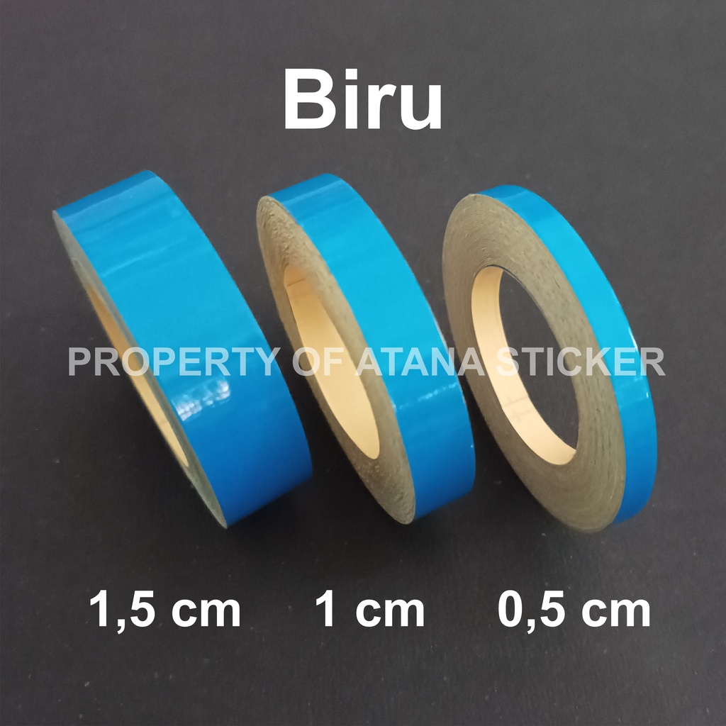 Sticker List Rims Body Motorcycle Matic Car Blue Blue Lis Rim Wrap ...