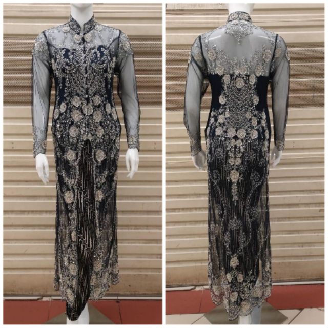 READY STOCK 🇲🇾 SET KEBAYA PAYET MANIK PANJANG (KEBAYA + Corset + KAIN ...