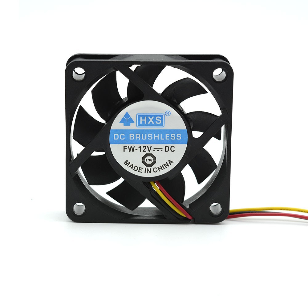 PC CPU Cooling Fan 12v DC 3 Pin 60mm x 60mm x 15mm Computer Case Cooler ...