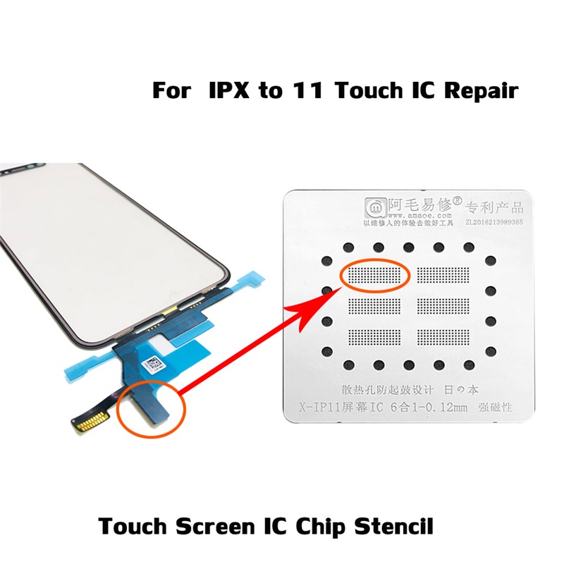 Amaoe Touch Panel IC Chip Stencil For iPhone X XS MAX XR 11 LCD Screen ...